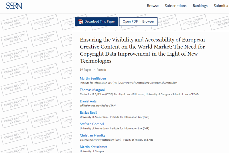 Ensuring the Visibility and Accessibility of European Creative Content ...